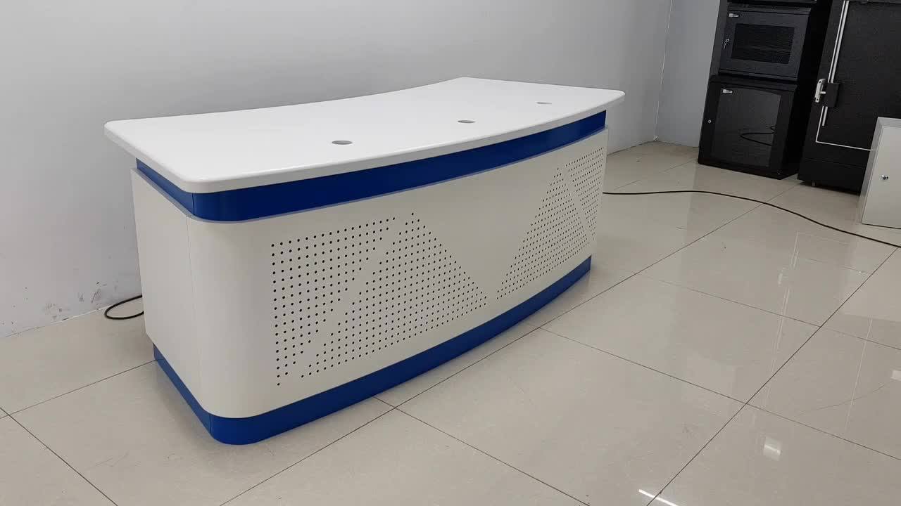 Customized Host Studio Broadcast Desk,News Interview Console. Fm ...
