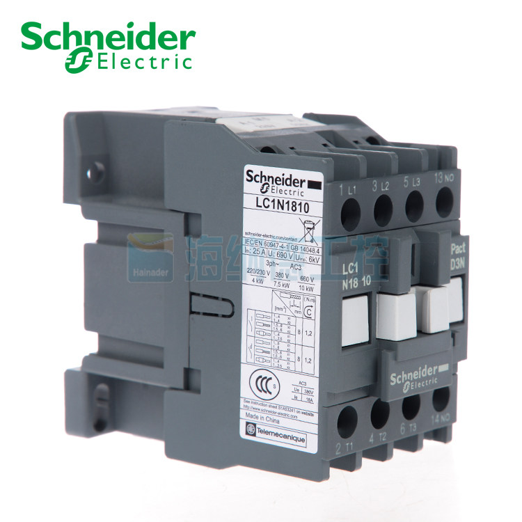 New Schneider AC contactor LC1N1810 1801 replaces LC1E18 M5NF5NQ5NB5N