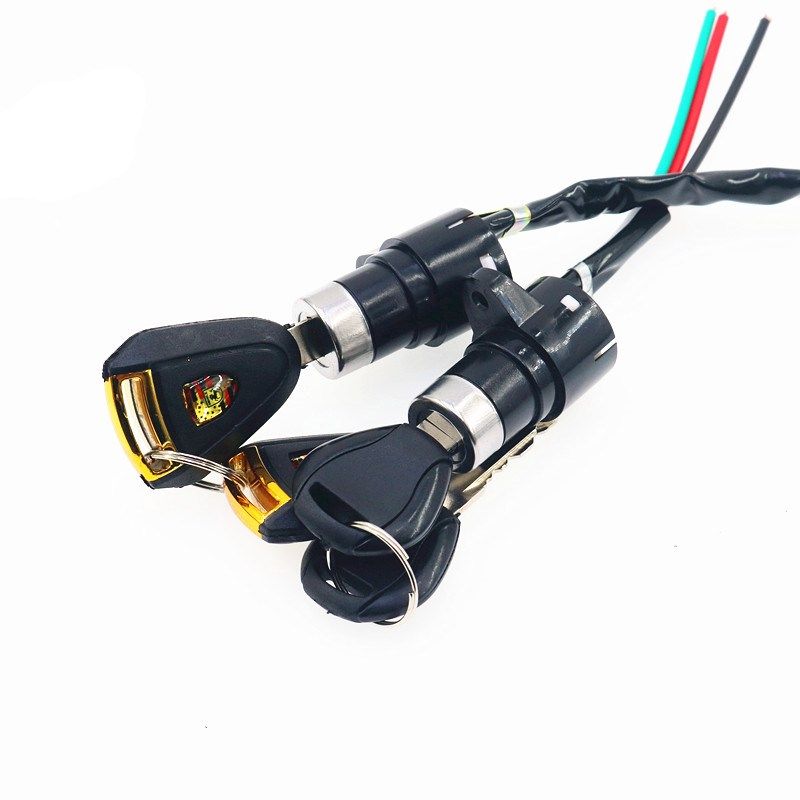 [USD 9.82] Electric car lock power lock key switch assembly electric ...