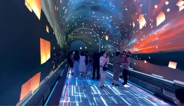 Whole Sale P3 Led Time Tunnel Creative Full Color Hd Curved Led Video ...