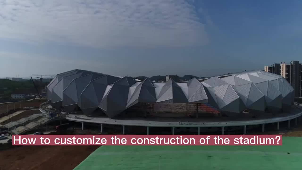 Prefabricated Steel Building Space Truss Tensile Membrane Structure ...
