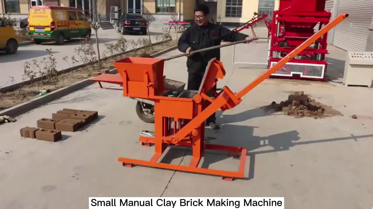 Lonta Qmr2-40 Small Manual Interlocking Hollow Solid Mud Earth Red Soil ...