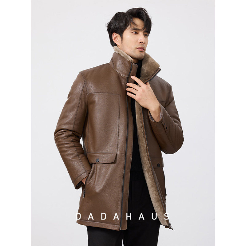 🔥 2025wintermen’s must-have items | First layer cowhide fur coat