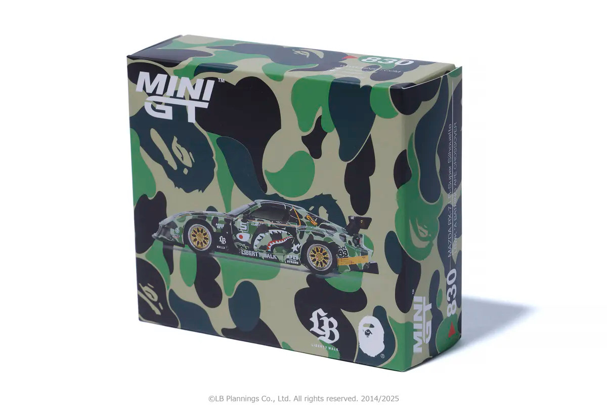 【现货】BAPE x LBWK MINI GT ABC CAMO 1:64 联名迷彩汽车模型：🚗迷你战车迷彩来袭，收藏控必入！🔥-火车-淘宝好物网