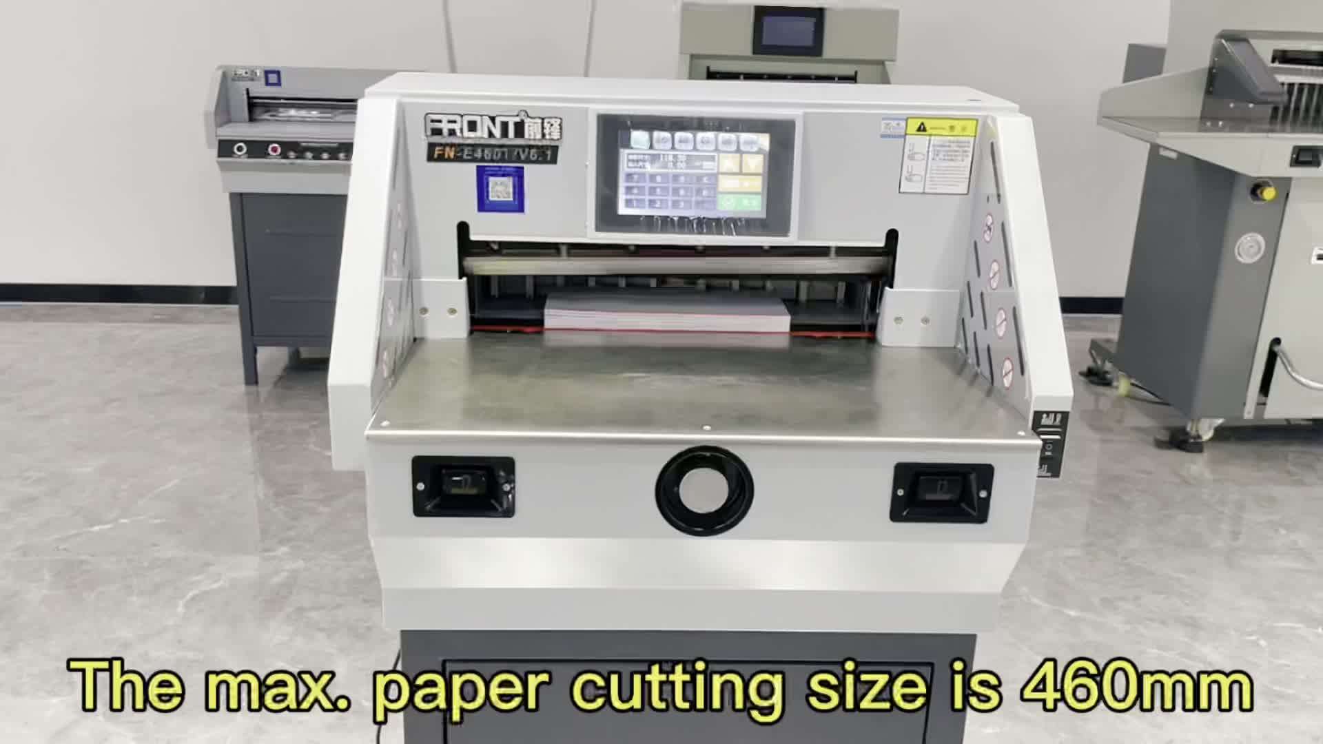 Front E460t Paper Cutter Electric Powered With Adjustable Size For A4 ...