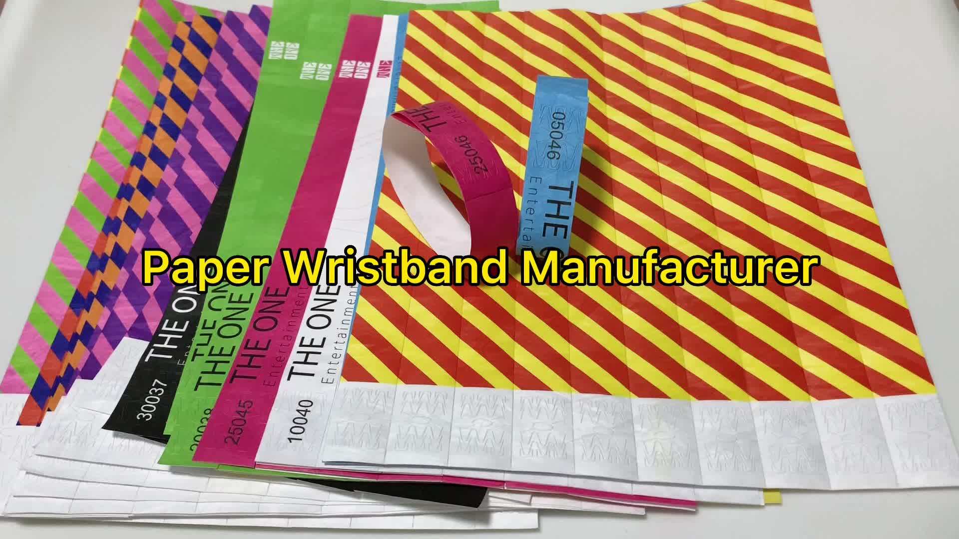 2022 Cheap Concert Entry Event Ticket 3/4 Inch Sheet Tyvek Wrist Band ...