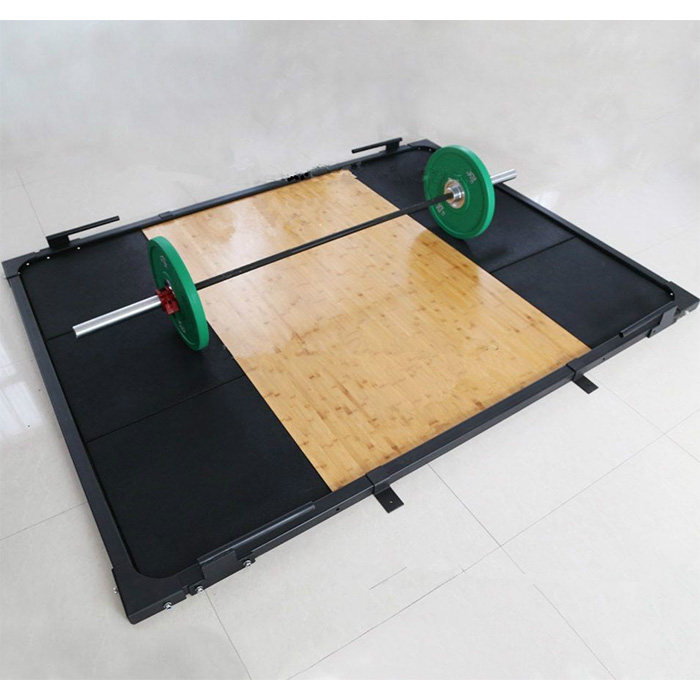 Crossfit Dedicated WeightLifting Table Bamboo Plywood Rubber Shock ...