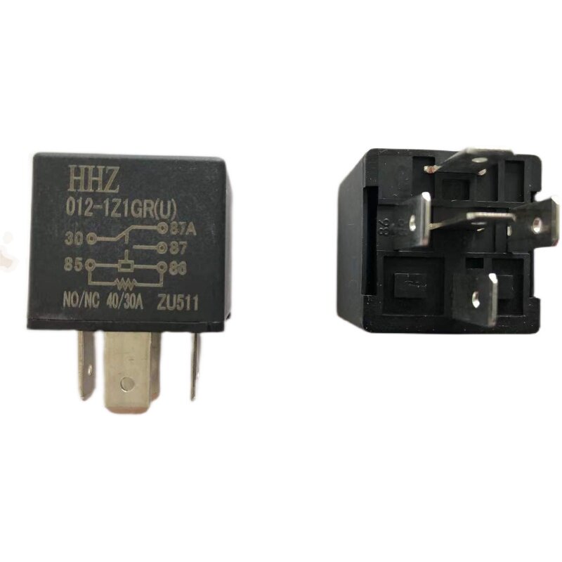 HHZ 12V 5插脚继电器符合GB/T14598标准 汽车用直流电继电器