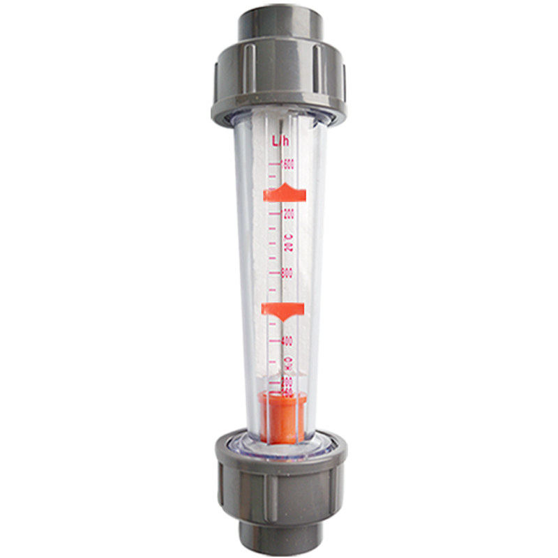 [USD 9.53] Plastic tube rotor float flowmeter PVC liquid water pipeline ...