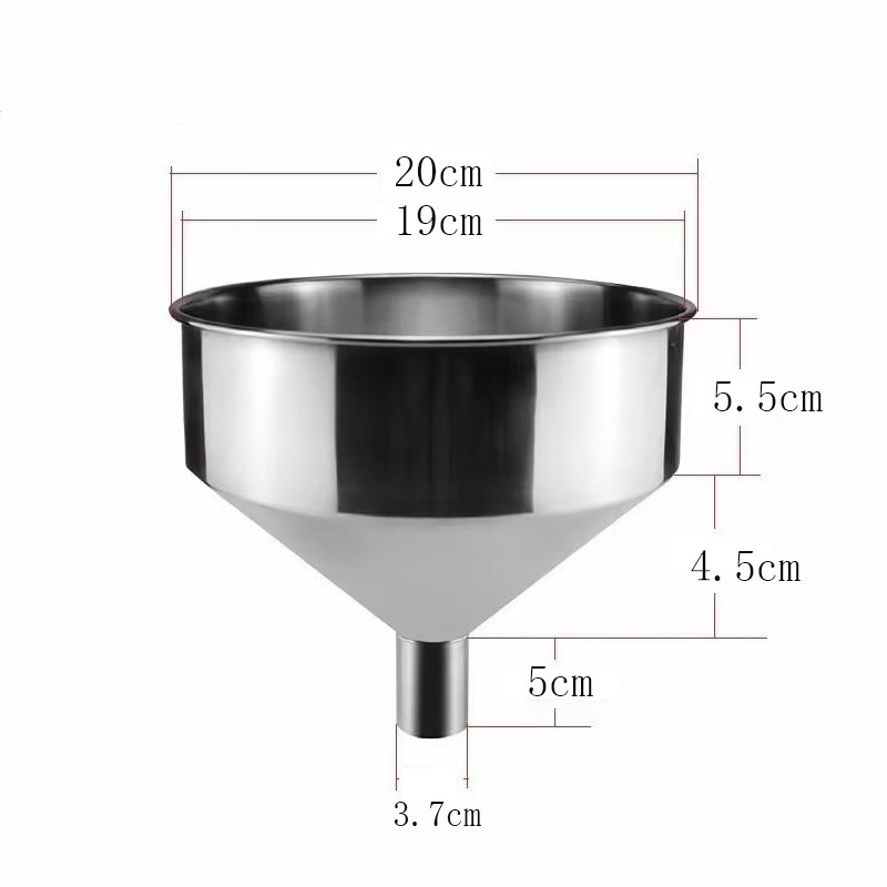 [USD 6.88] Large funnel 304 stainless steel funnel refueling funnel Big ...