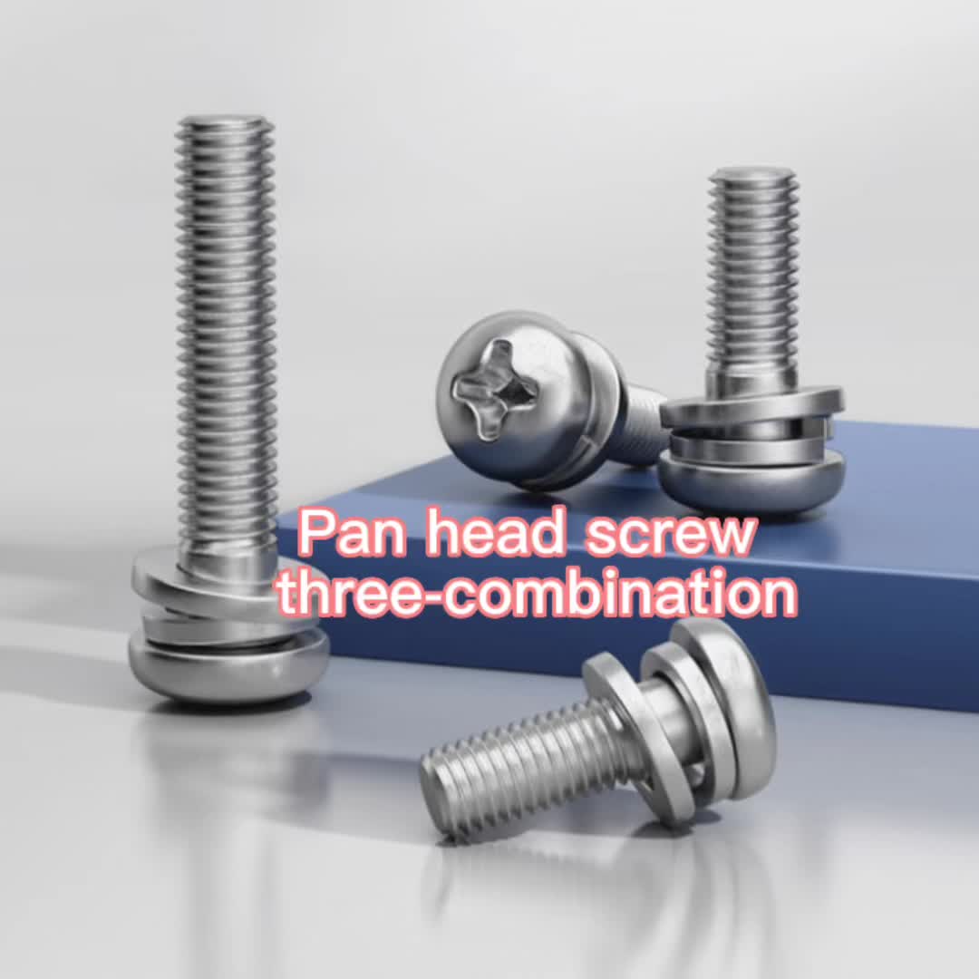 Three Parts Pan Head Combination Sems Machine Screws - Buy Philips Pan Head Screws,Pan Washer ...