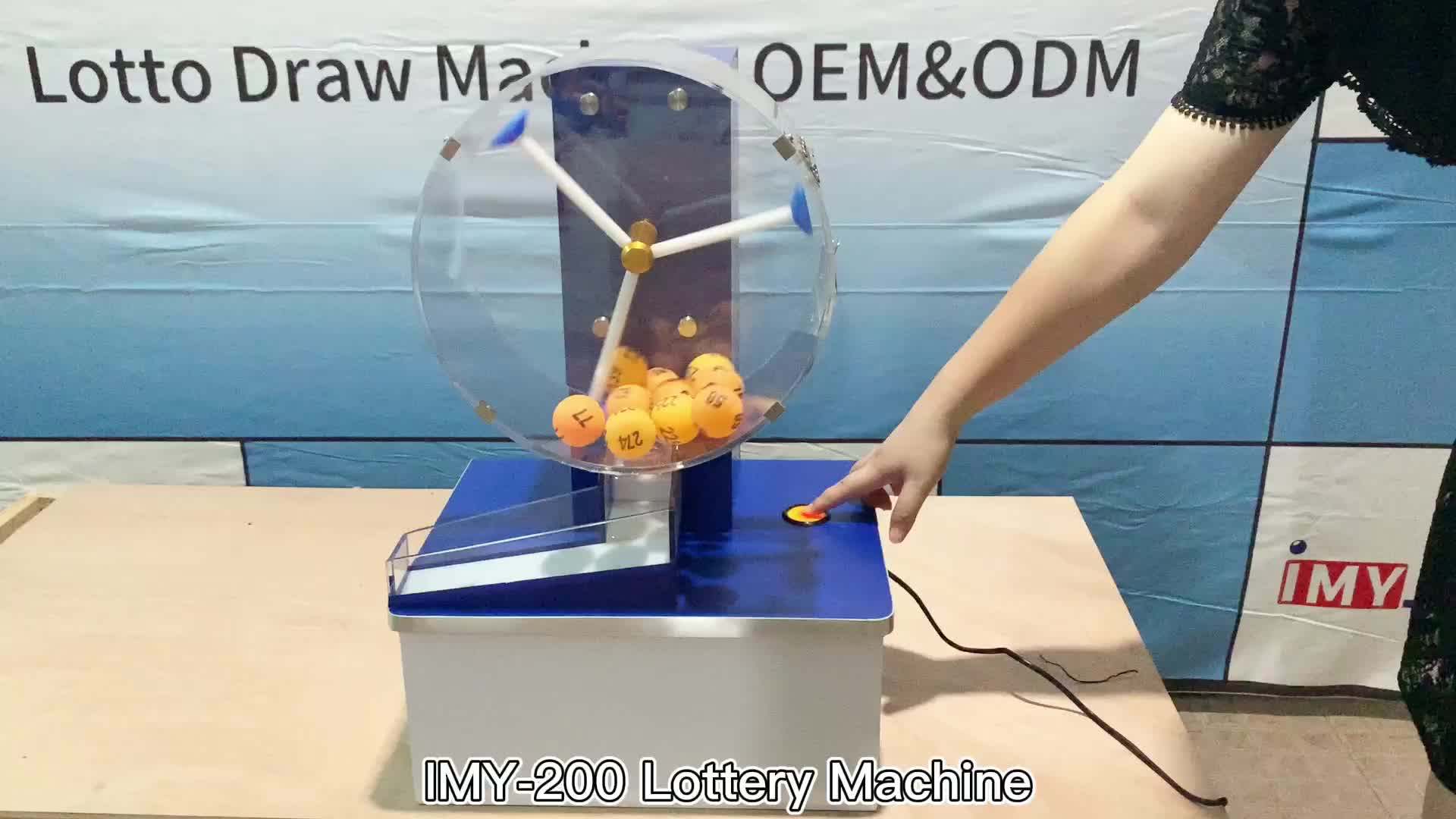 Mini automated table lotto draw lucky online drawing gravity pick intro ...