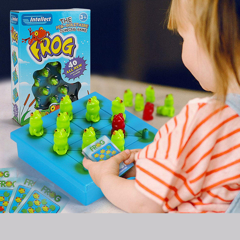 Frog checkers: 40 levels of fun for parent-child play, boosting your ...
