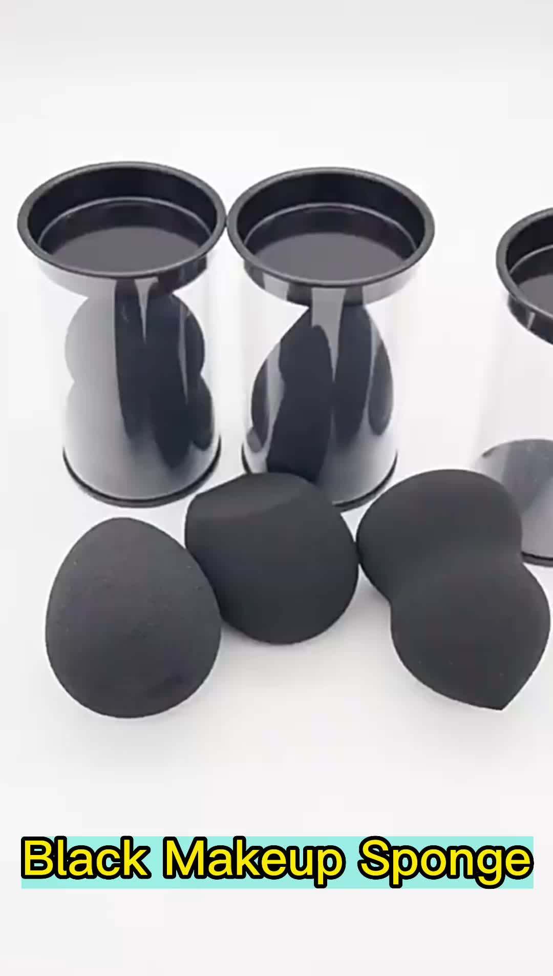 Saiyii High Resilience Gourd Teardrop Multi Shape Black Makeup Sponges ...