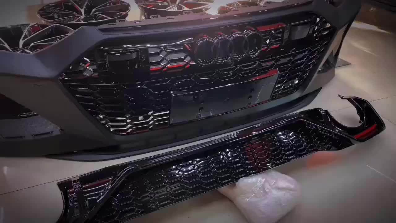 Full Body Kit For Audi A7 2019-2021 Upgrade Rs7 Front Bumper Rear ...