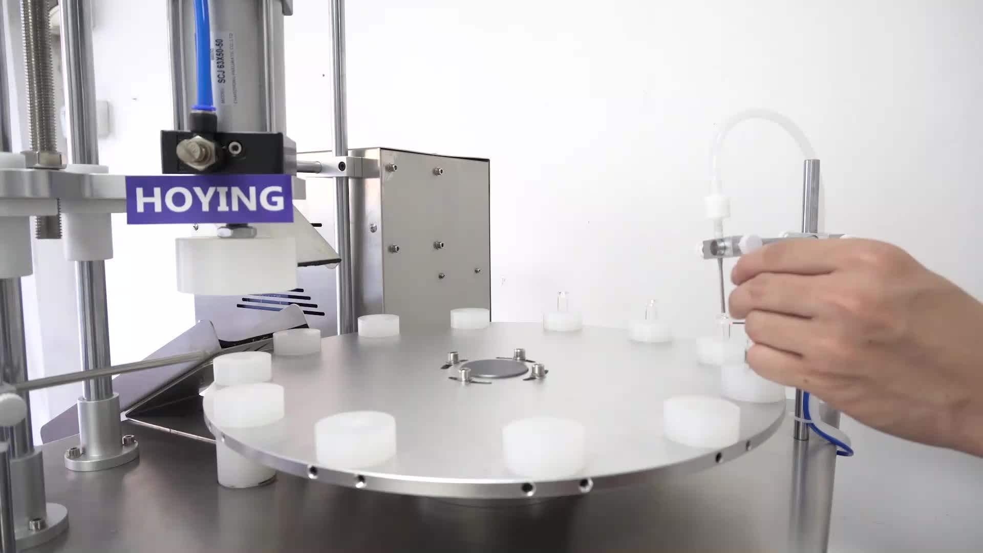 Small Desktop Rotary Filler 1ml 1.5ml 2ml Pocket Perfume Vial Nucleic ...