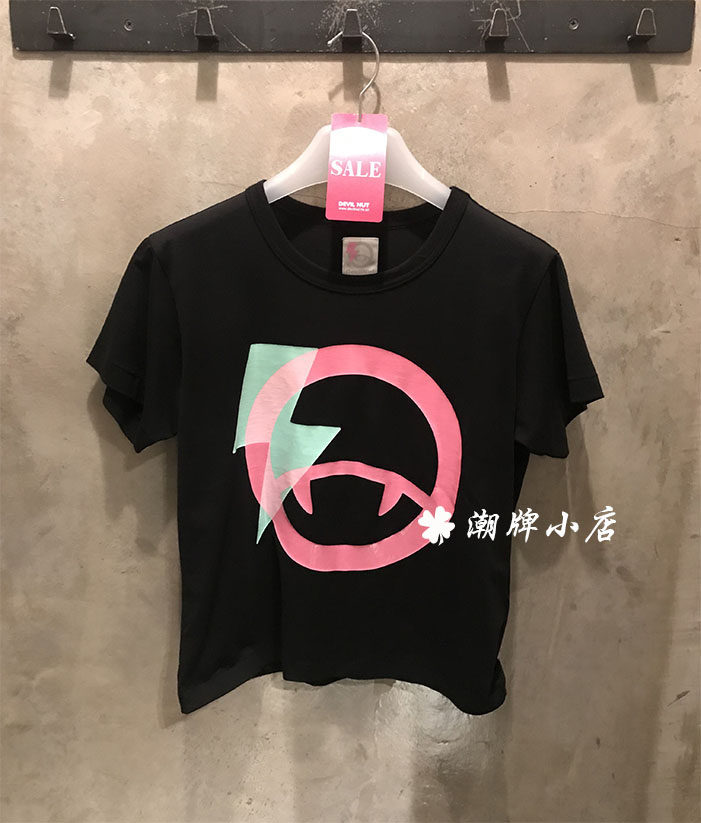DEVIL NUT恶魔果实18春夏情侣女款闪电恶魔短袖T恤DDPSTW0110