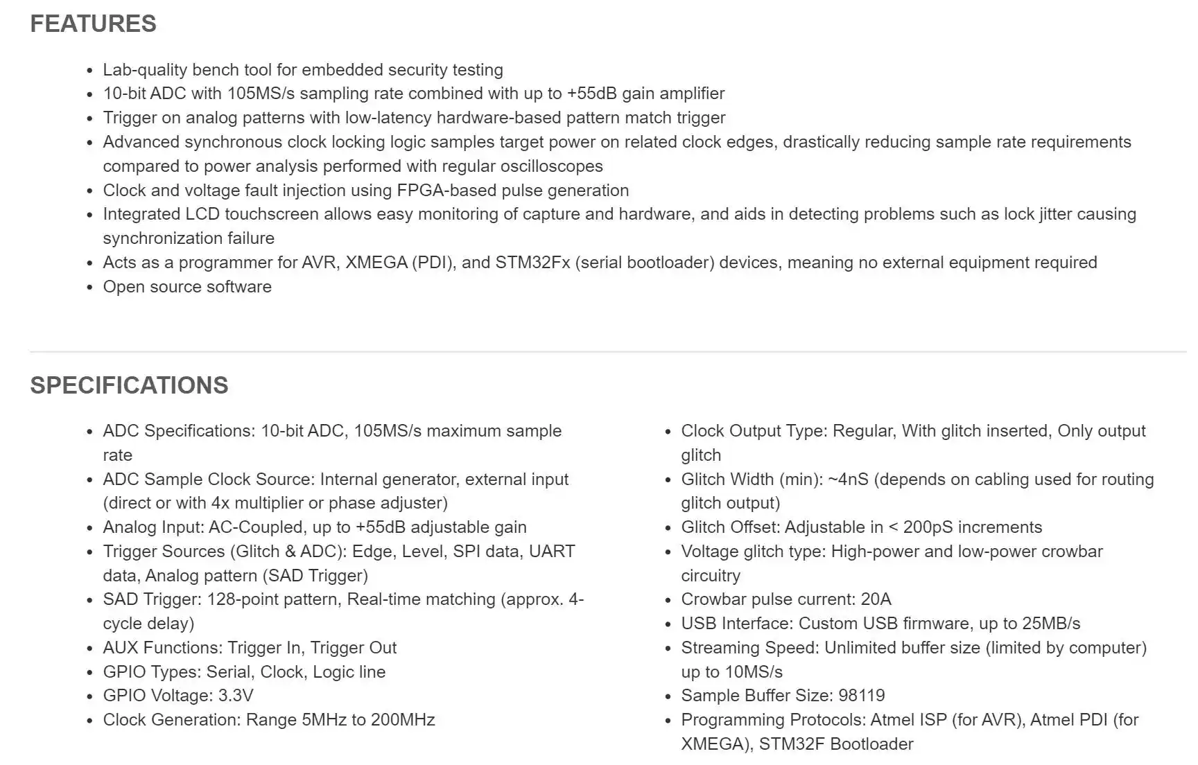 NEWAE ChipWhisperer-Pro Level 3开发板嵌入式评估套件学习板工具