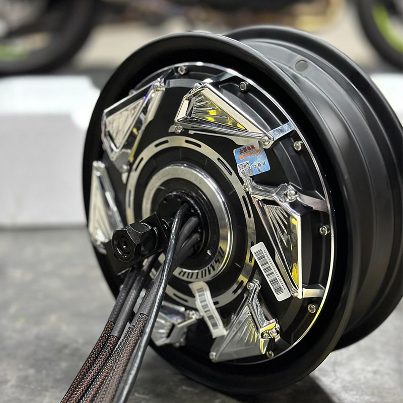 全顺12寸周年纪念版瓦片电机 大功率72V以上无刷无齿轮电机 竞技版5000WP