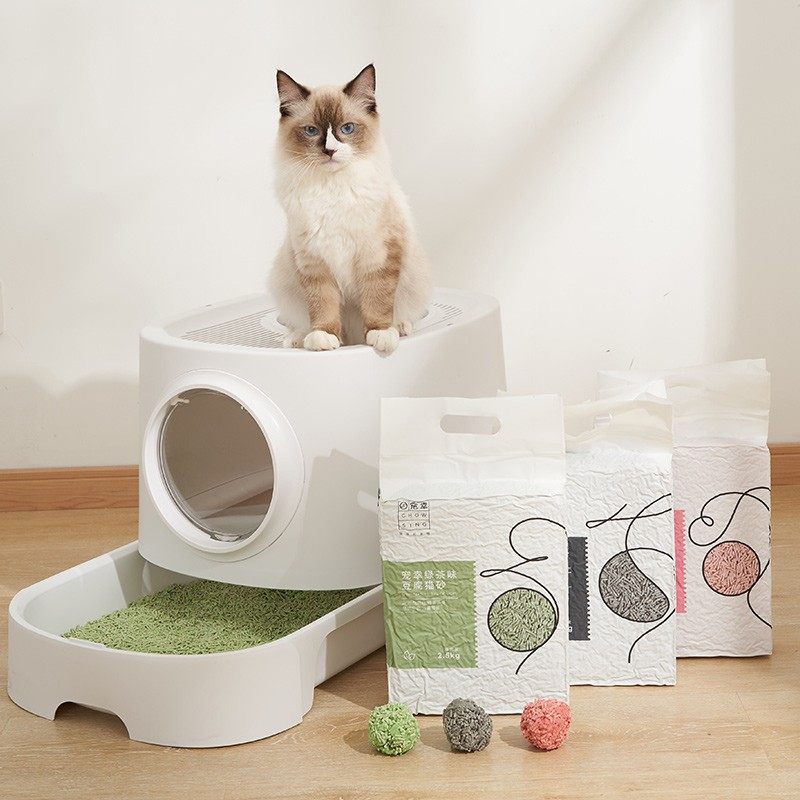 Spoiled tofu cat sand 2 5kg * 6 original taste cat sand 30 catty dust ...