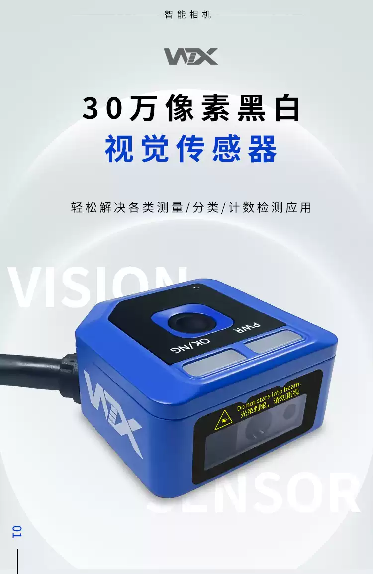 抖音王同学同款视觉检测智能工业相机ccd机器人读码器传感器WTX系