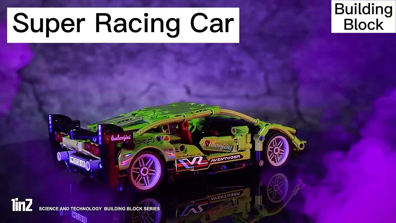 Super Racing Car Lam Borghinis Sian Building Blocks Assembly Compatible ...