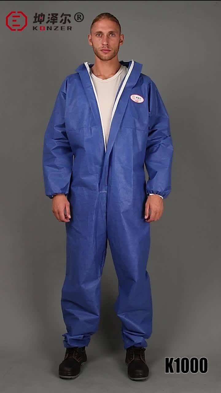 Oem Ppe Cat 3 Type 5 6 Coverall Disposable Light Chemical Liquid Spray ...