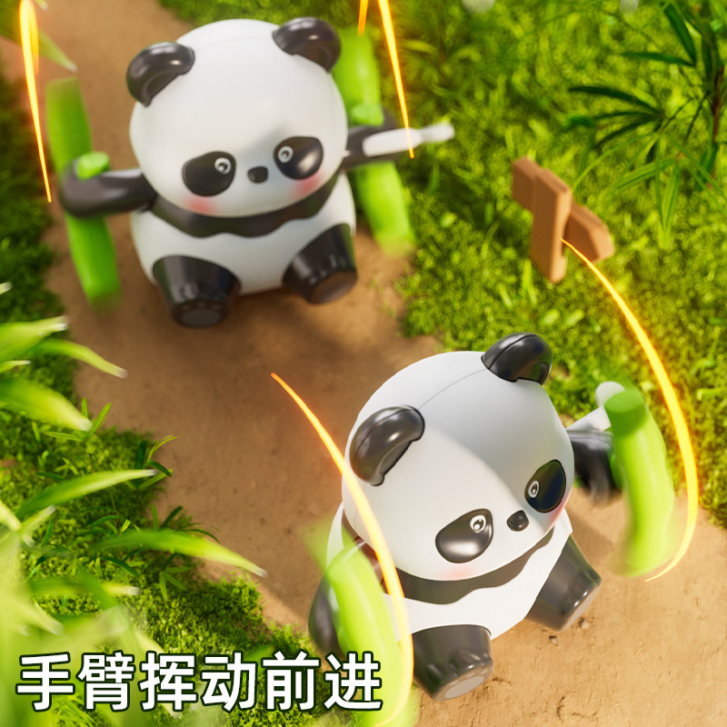 婴儿发条熊猫翻滚玩具！3-6岁宝宝必入的早教神器，翻滚不止萌到心化！-发条玩具-淘宝好物网
