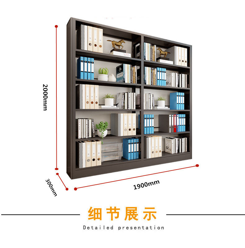 图书馆书架学校阅览室钢制双面单面家用书柜书籍档案资料架钢制-阿里巴巴