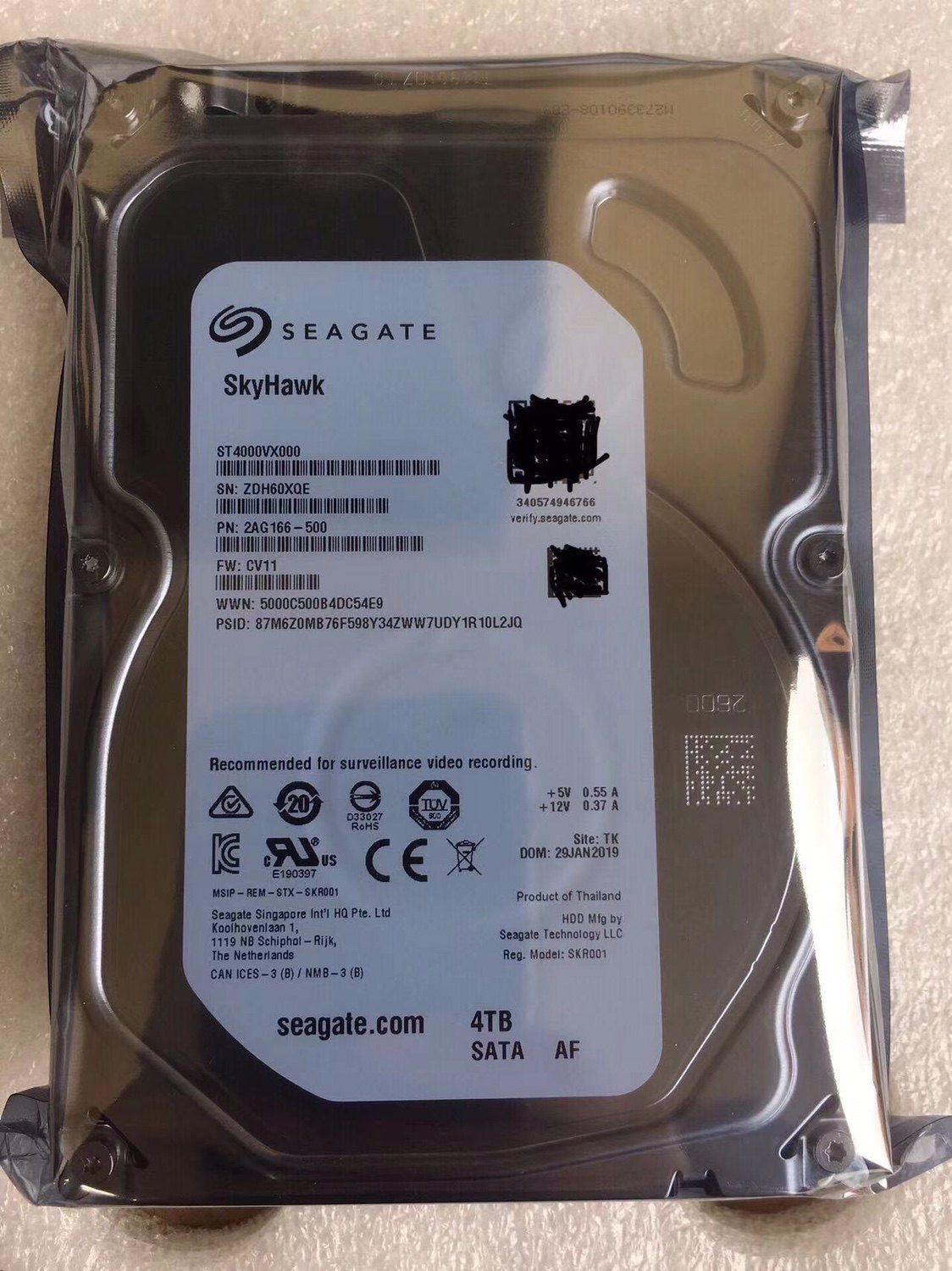 硬盘全新 ST4000VX015 016监控4T酷鹰4tb办公游戏机械CMR硬盘6T-阿里巴巴