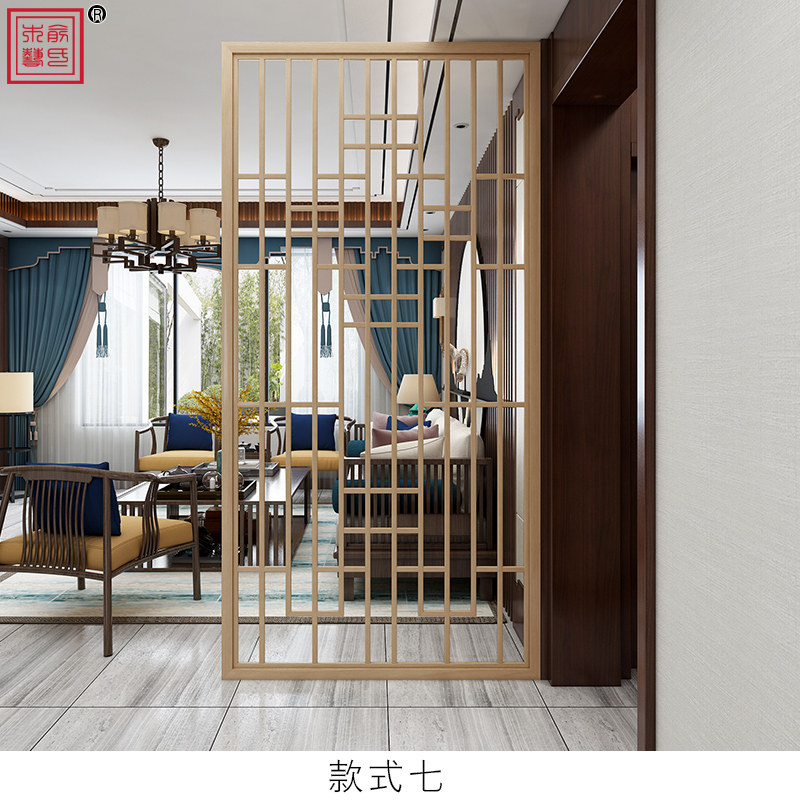 [USD 51.07] Dongyang wood carving new Chinese style screen partition ...