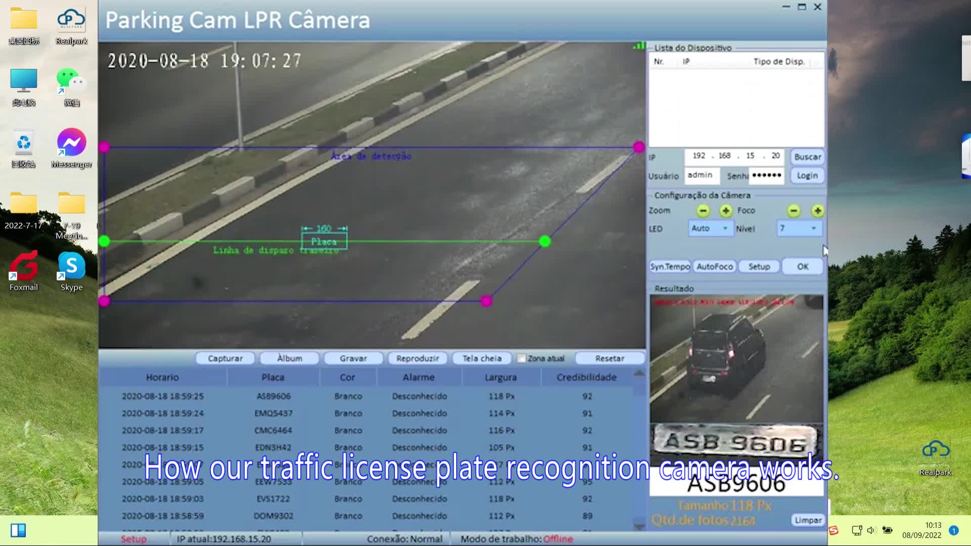 High Quality 3mp Ai Traffic Road Enforcement Lpr Camera Radar Measuring ...