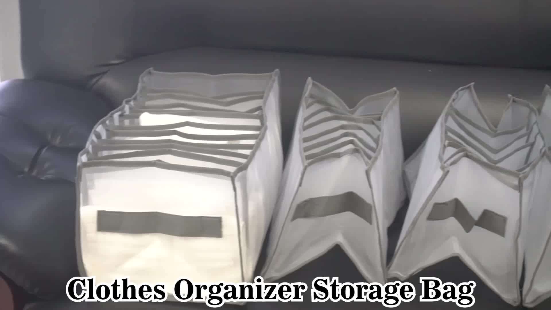 Wardrobe Clothes Organizer,Mesh Clothes Storage Organizer,Foldable ...