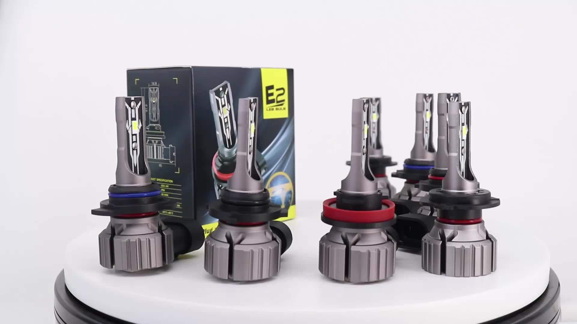 All In One Fanless Led Fog Light E2 H4 Hb2 9003 18w 4000lm 6000k 2500k ...