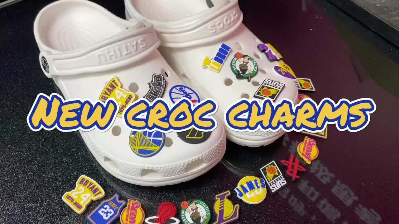Custom Silicone Cartoon 2d Shoe Charms Clog Croc Pvc Wholesale Shoe ...