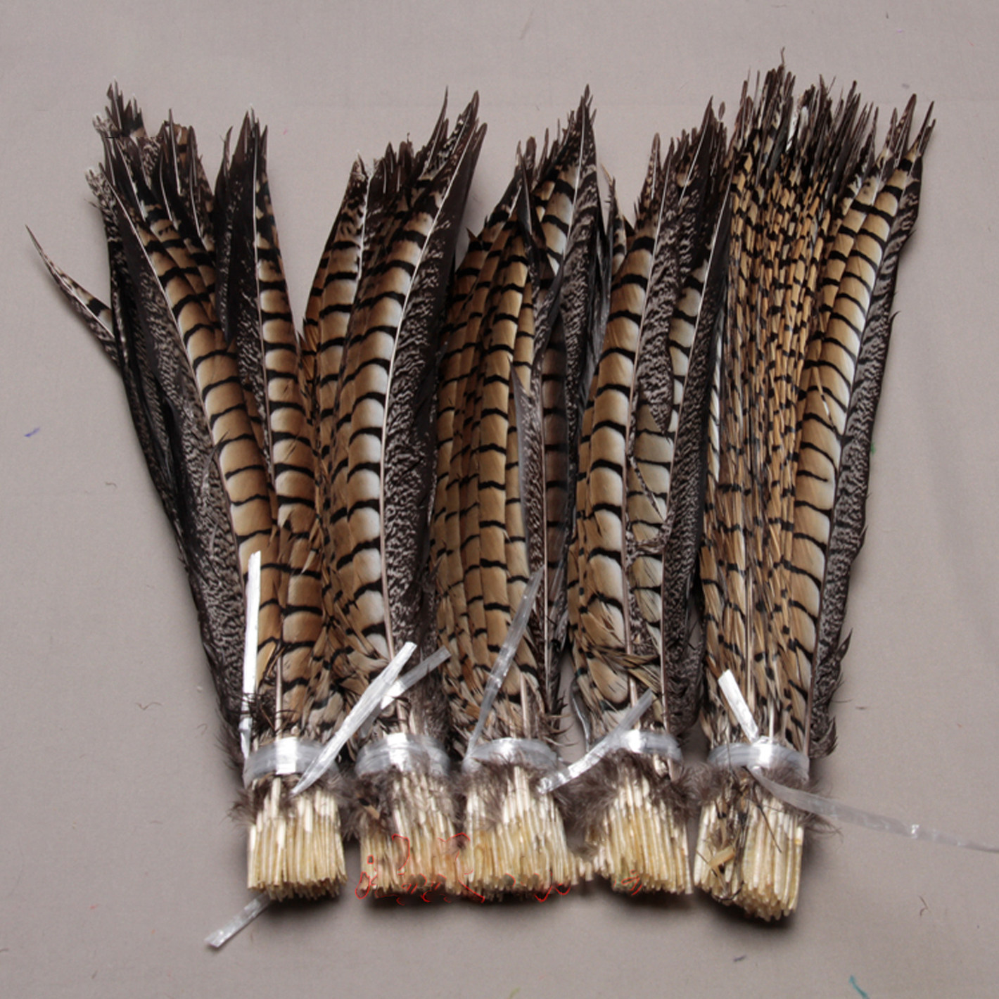 Natural copper rooster side tail feathers peking opera opera lingzi ...