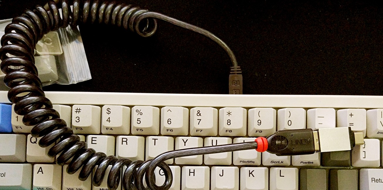 [USD 7.46] German LINDY mini-b T type port USB charging line HHKB ...