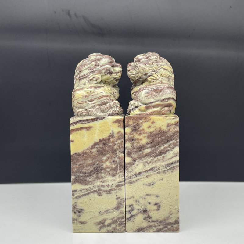 Qingtian stone seal door green purple sandalwood frozen seal stone seal ...