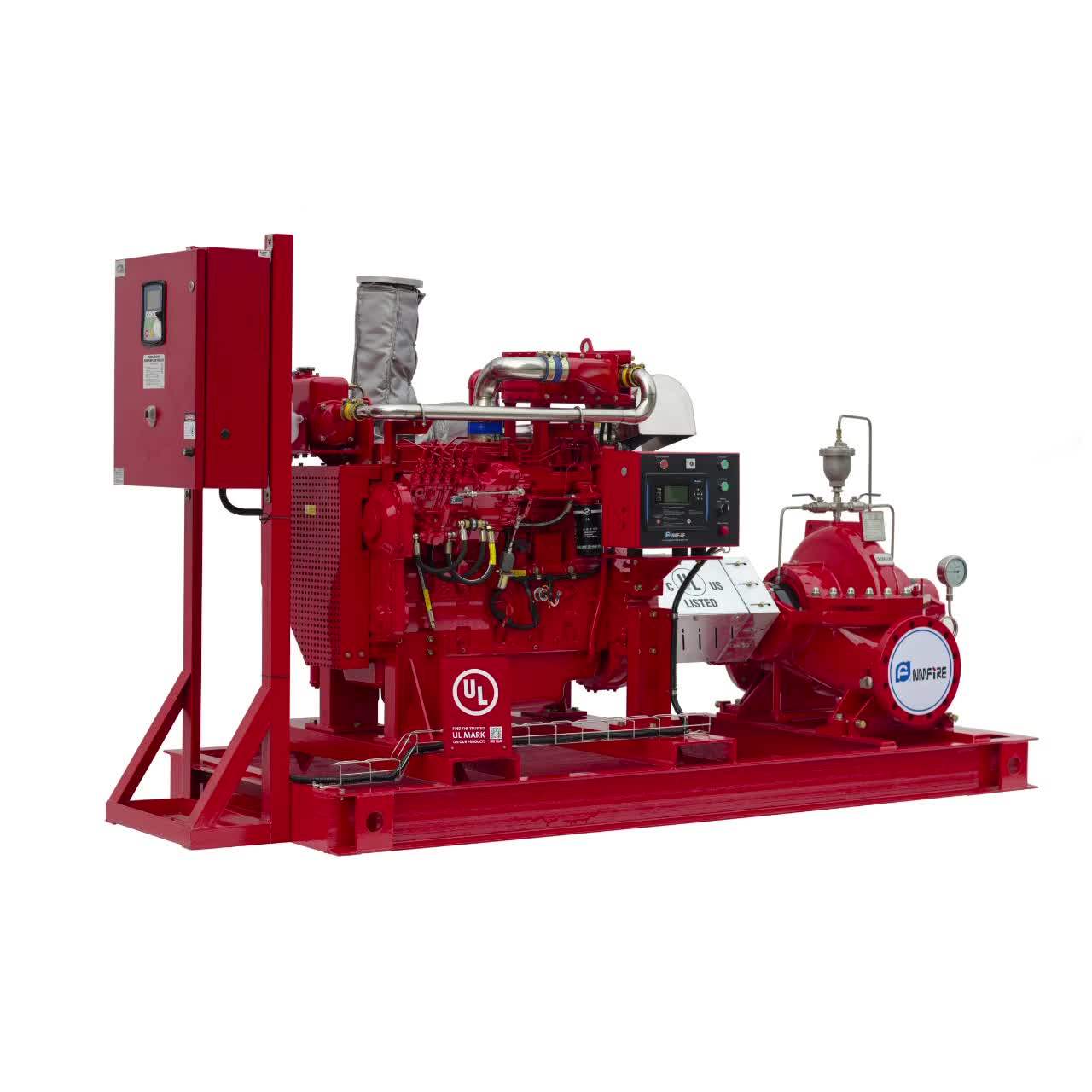 Horizontal Diesel Engine Fire Fighting Pump 100m3/h 100hp Fire Pump ...