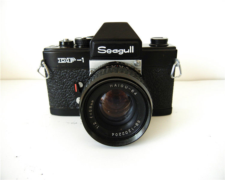 Rare Black Seagull df1 Sleeve Machine 58 2 Lens Collection Old Camera ...