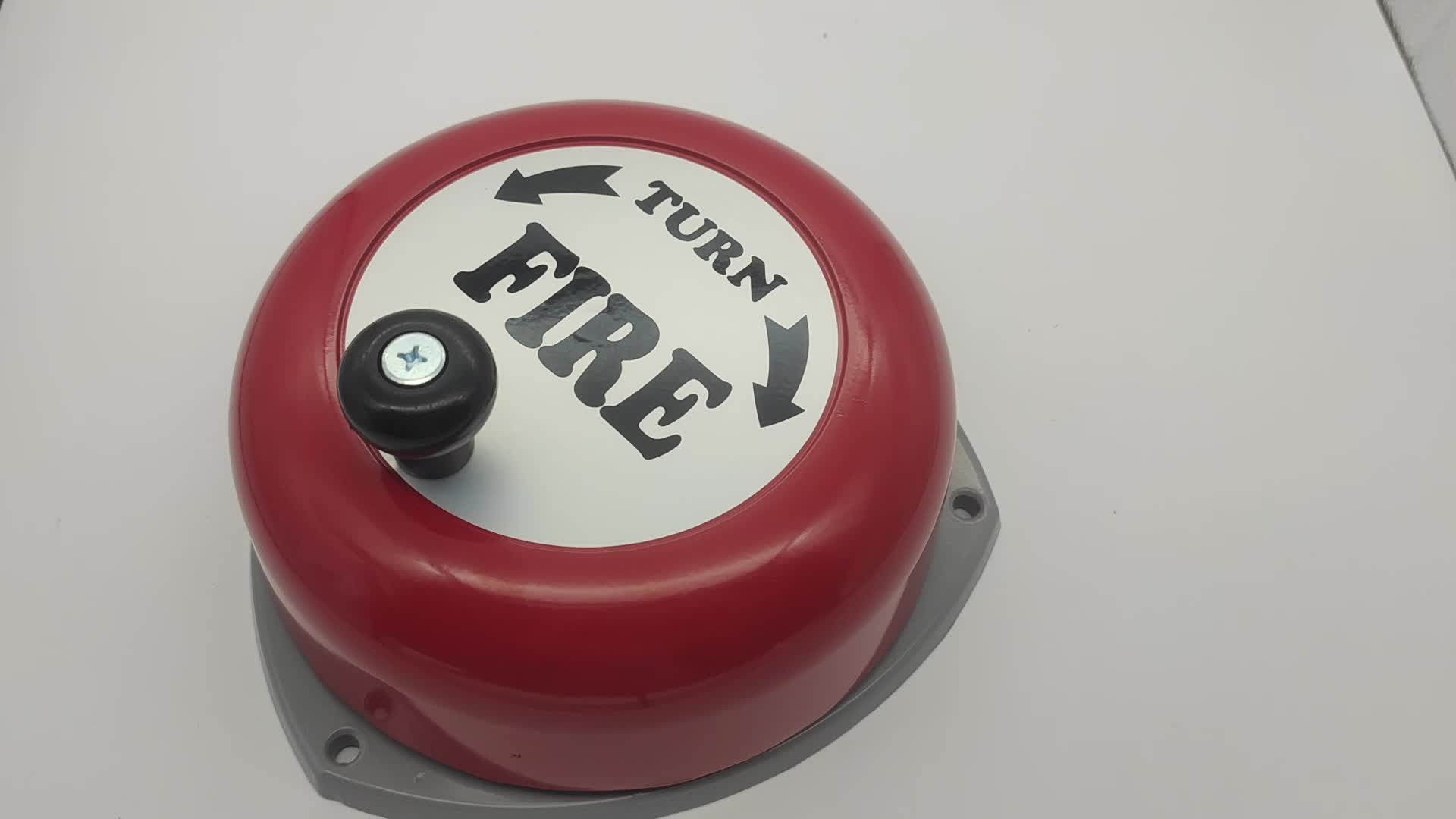 Manual Fire Alarm Bell 8inch Handle Rotary Bell For Fire Alarms - Buy ...