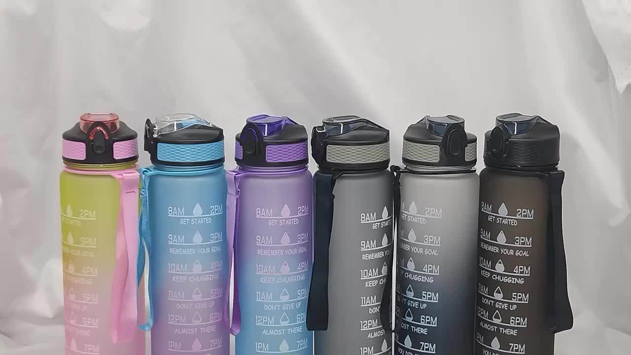 1 Lt Litro Personalizada Sport Motivadora Fitness Tritan Para Gimnasio ...