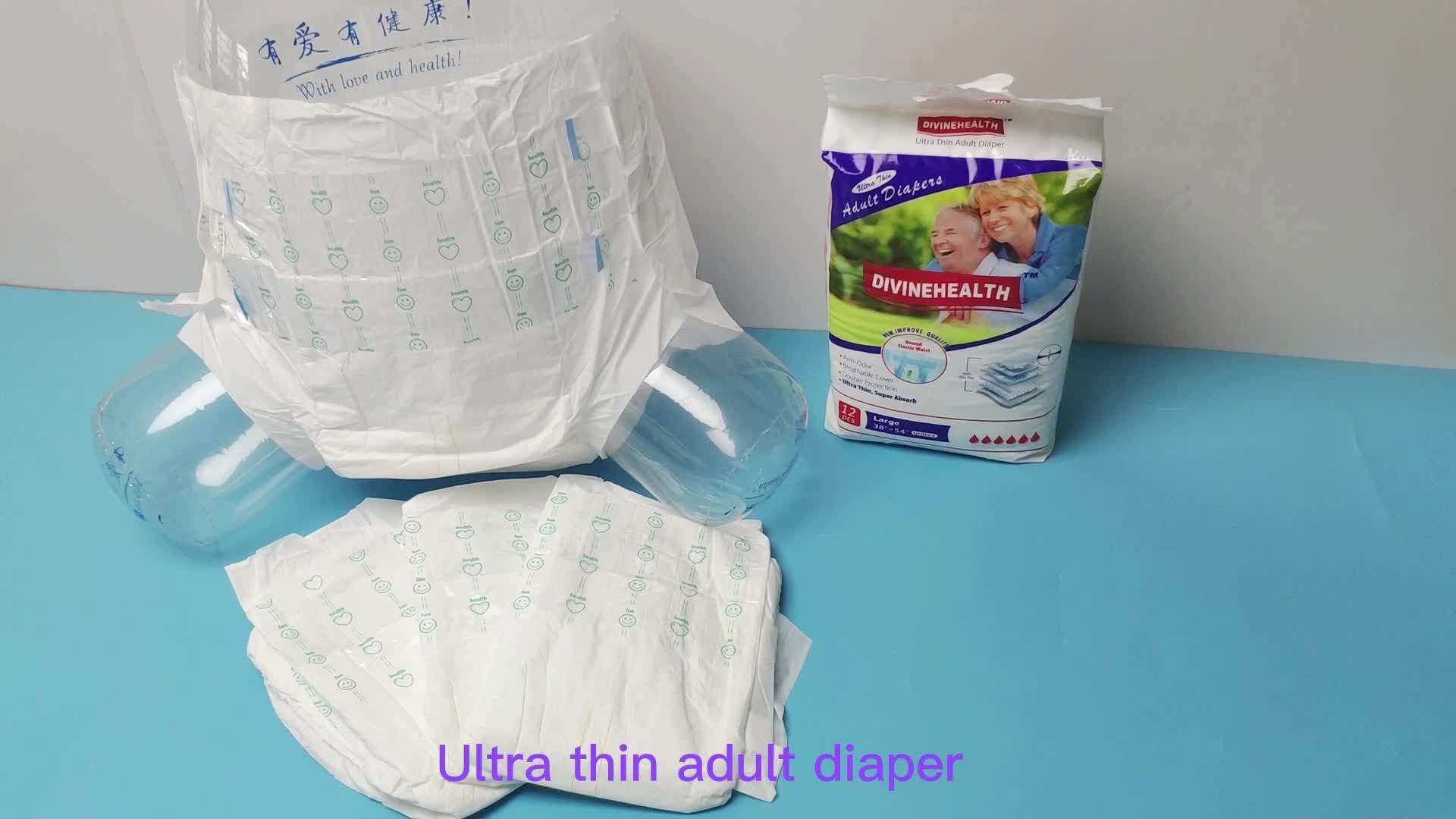 Wholesale Brand Best Adult Diaper Baby Diaper Design Two Big Tape Adult ...