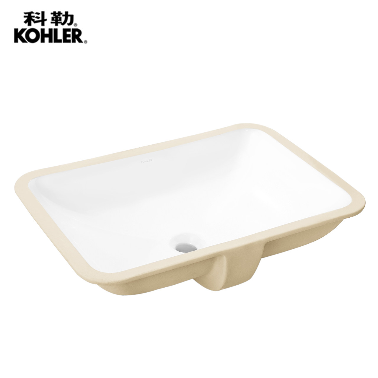 Kohler Wash basin k-2949t-0 22 inch rectangular table sink basin basin