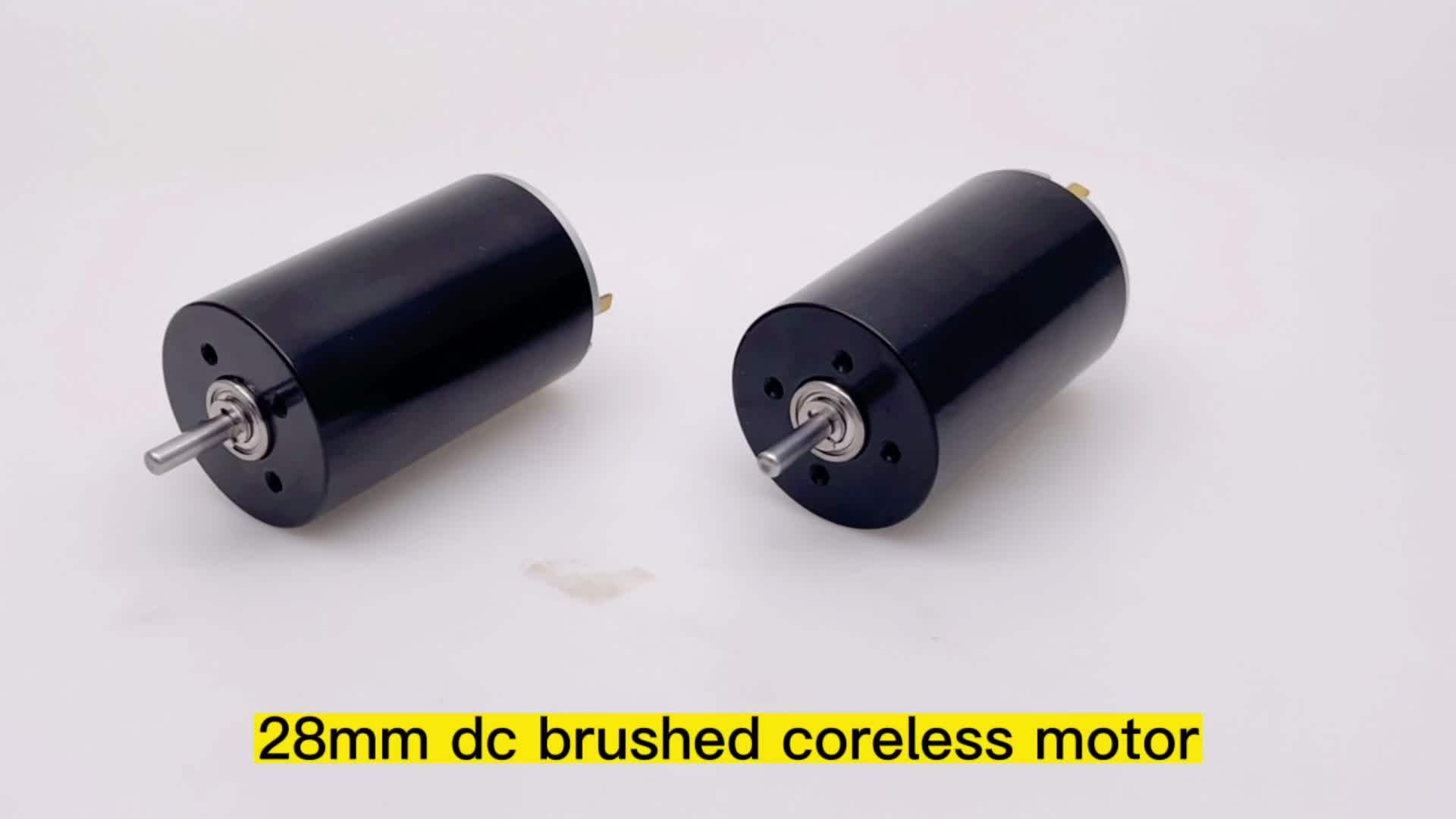 High Speed Bldc Motor 28mm*45mm 12v 24v Micro Dc Motor Coreless High ...