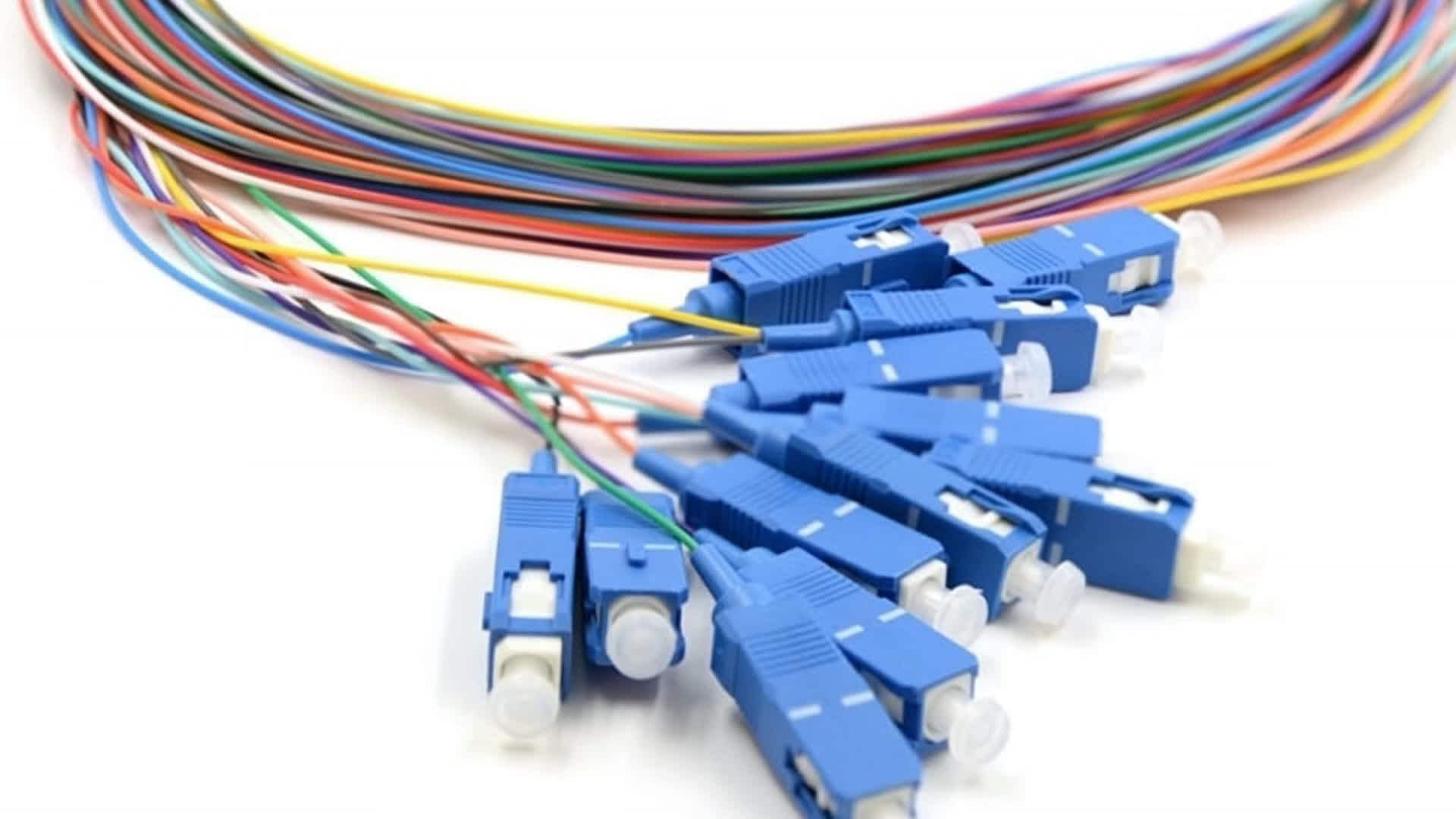 Fiber Optic Pigtail Sm Fiber Pigtail G657a Colors 12 Cores Color Sc/upc ...