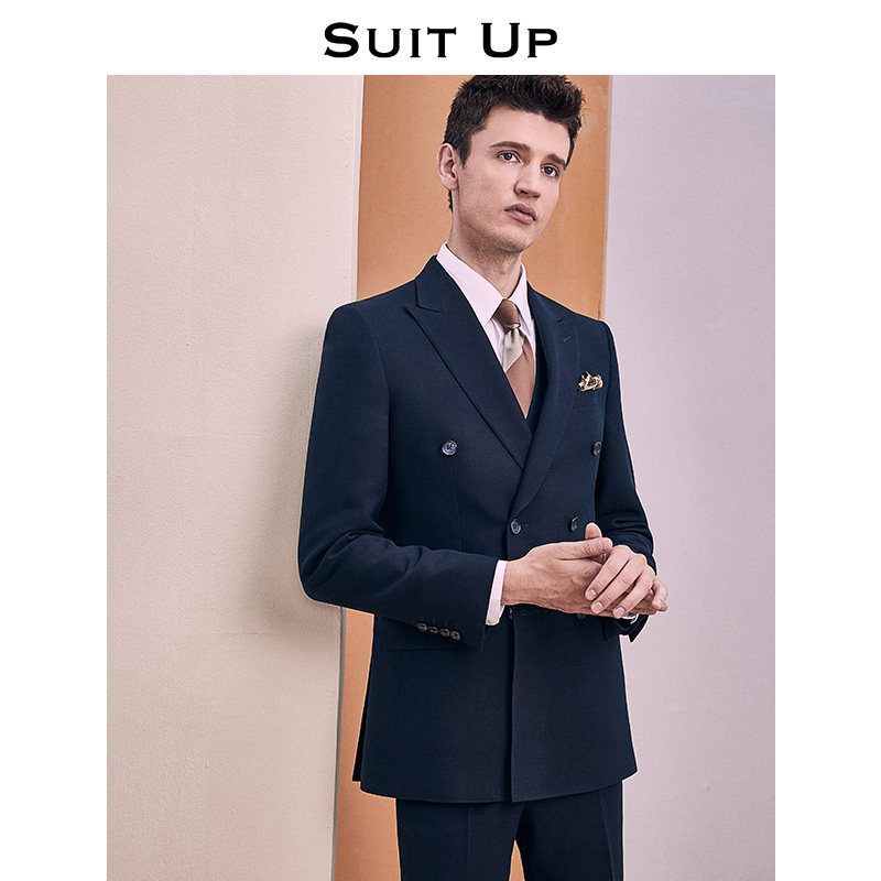 [USD 574.36] Tibetan double-row deduction suit male suit wedding dress ...