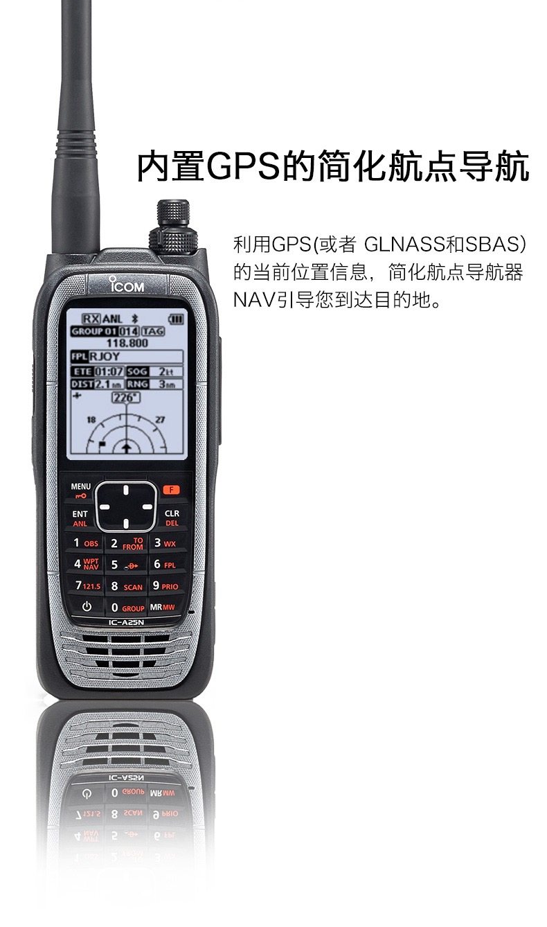 ICOM艾可慕IC-A25N航空手台对讲机 内置GPS蓝牙IC-A24升级款-阿里巴巴