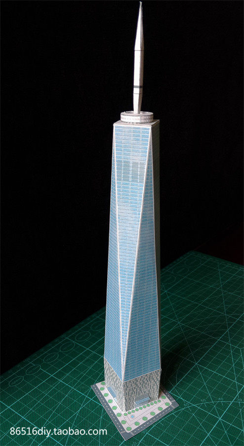Handmade diy new york world trade center one world trade center paper ...