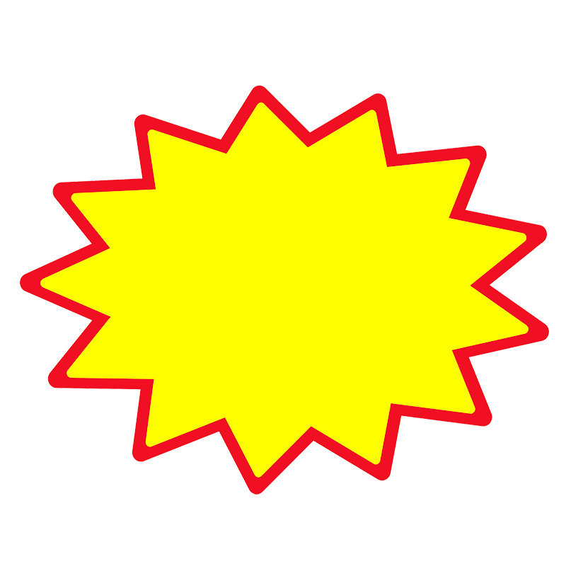 [USD 11.88] Commodity explosion stickers Large supermarket price tag ...